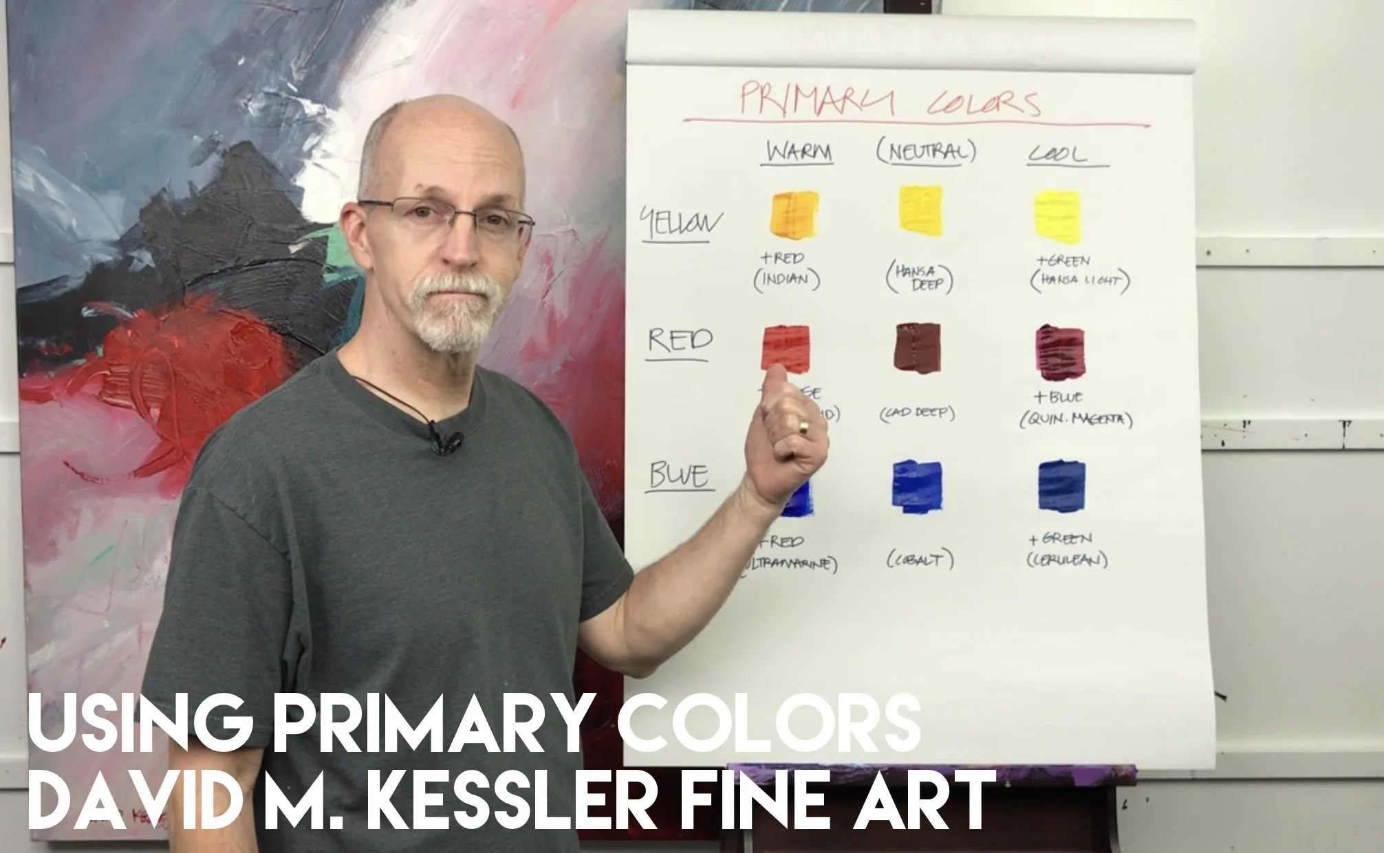 Using Primary Colors-David M. Kessler Fine Art