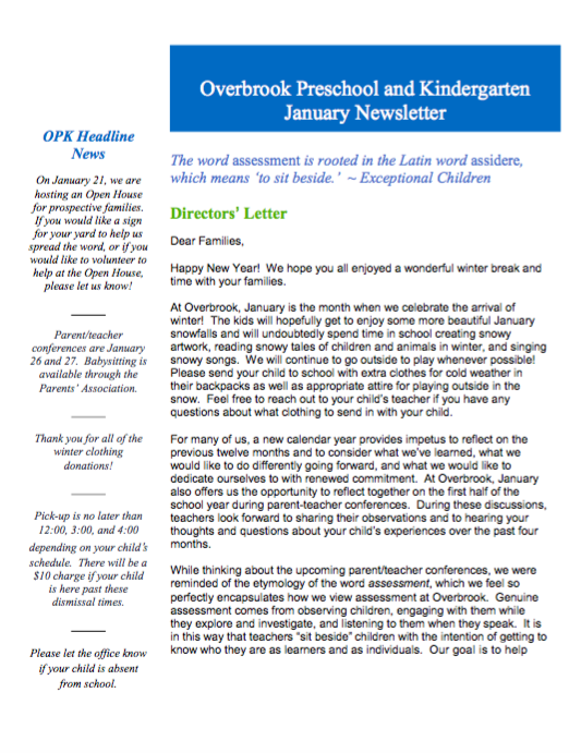 January Newsletter Overbrook Preschool Kindergarten january-newsletter-overbrook-preschool-kindergarten