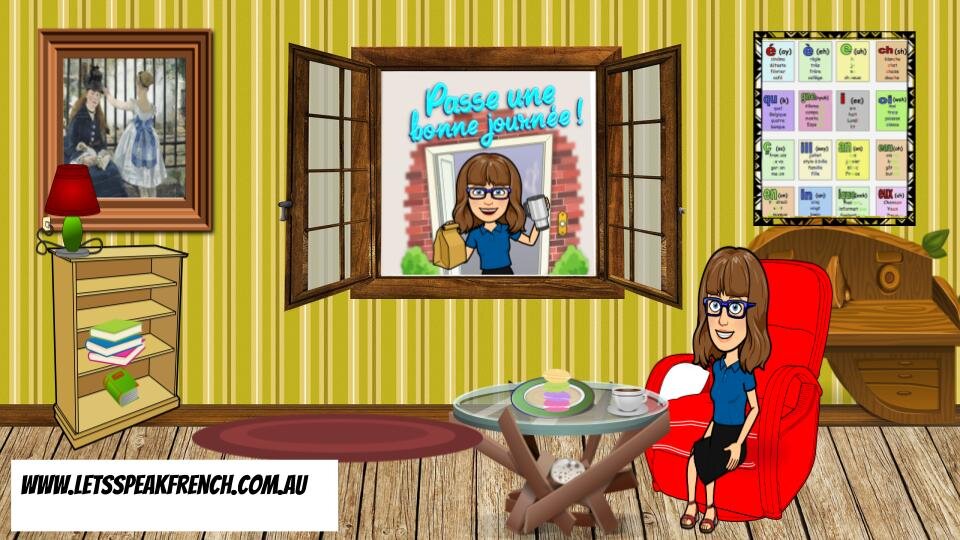 Bitmoji google slides for the classroom and French teachers. | Let's ...