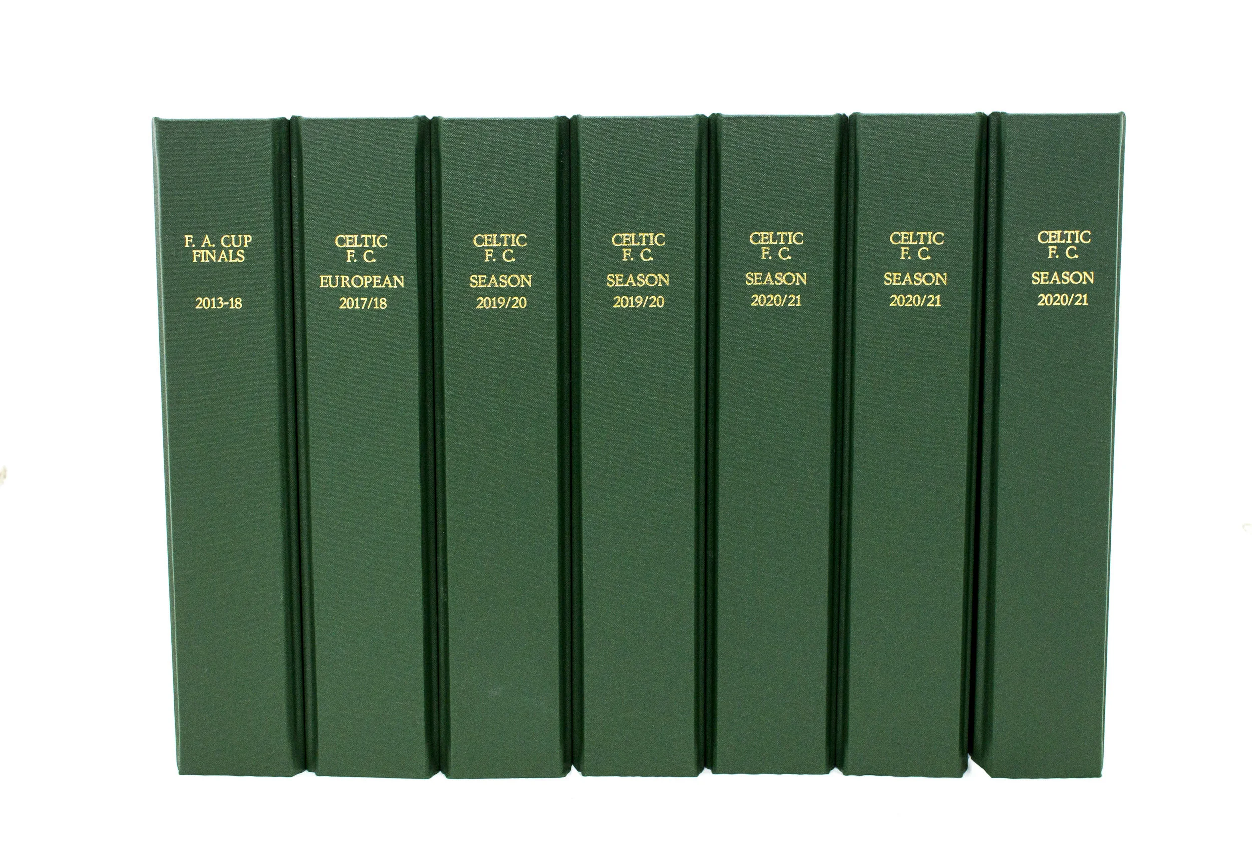 Football Programme binders — Downie Allison Downie Bookbinders