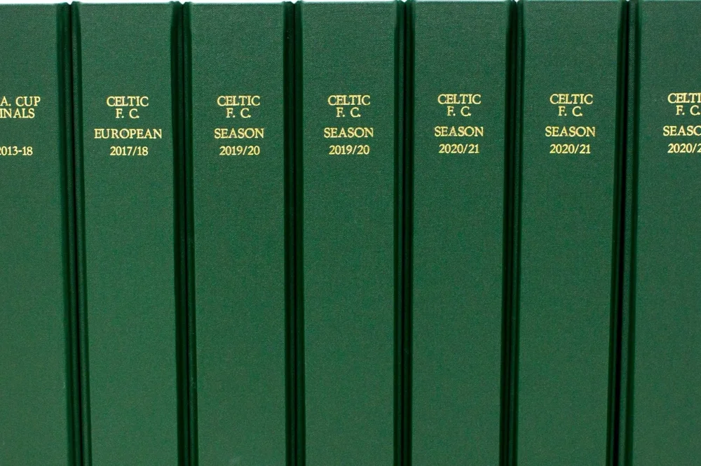 Football Programme binders — Downie Allison Downie Bookbinders