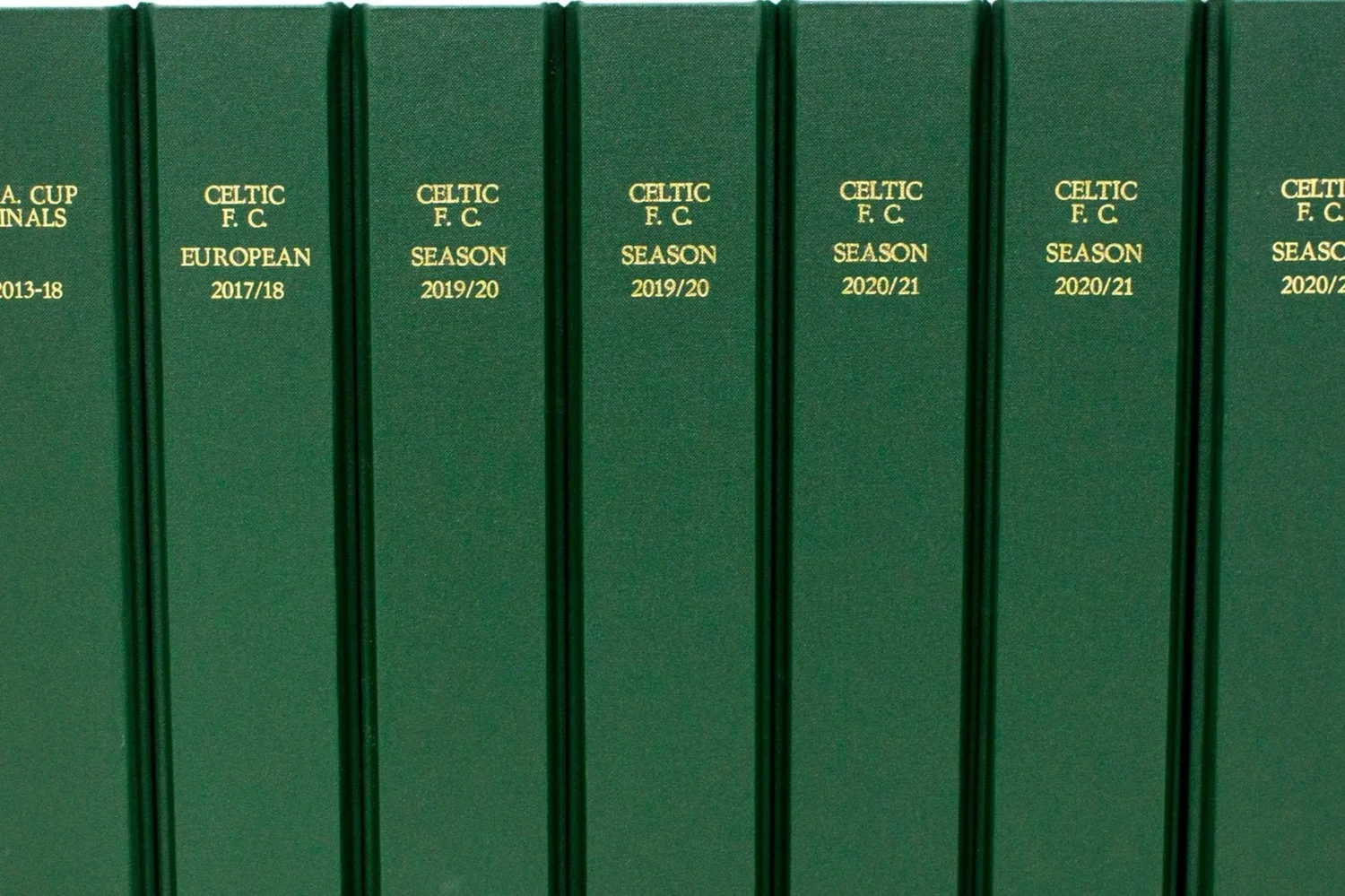 Football Programme binders — Downie Allison Downie Bookbinders