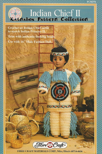 Crochet Indian Chief II Pattern #KC0293, Intermediate Skill Level ...