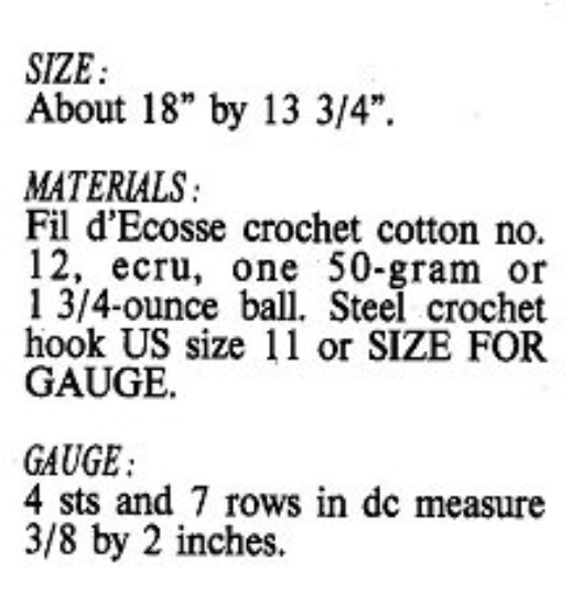 Crochet "Haystacks" Doily Pattern #KC1035, Intermediate Skill Level ...