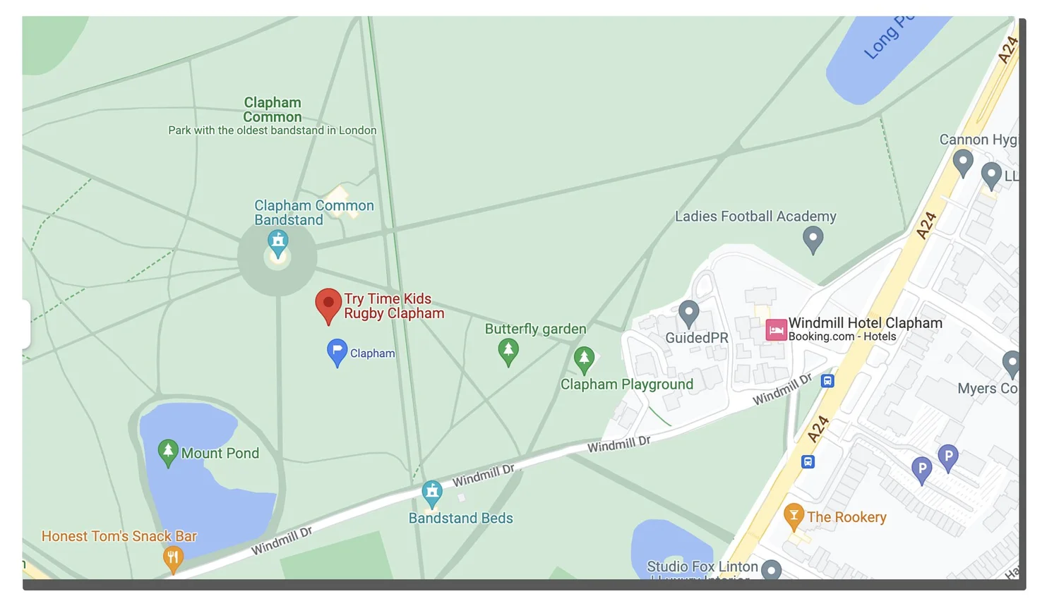 Outdoor fun in Clapham Common — TRY TIME KIDS RUGBY