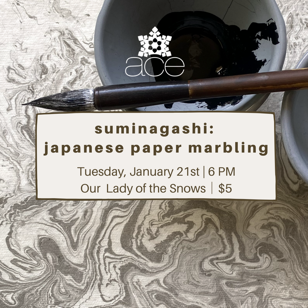 suminagashi: japanese paper marbling — ACE