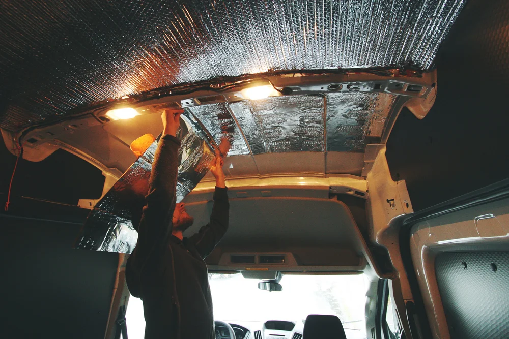 A van build-out: before and after — ROVA