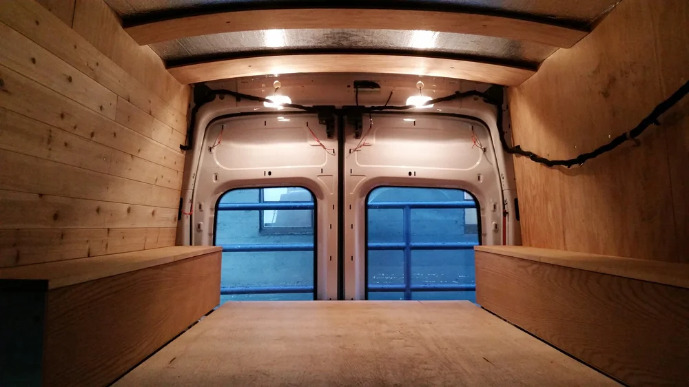 A van build-out: before and after — ROVA
