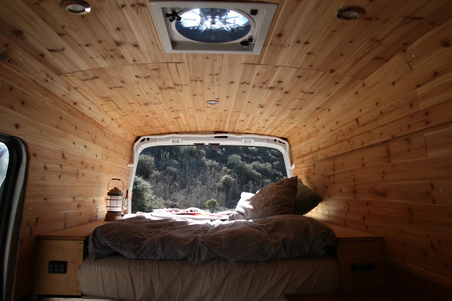 A van build-out: before and after — ROVA