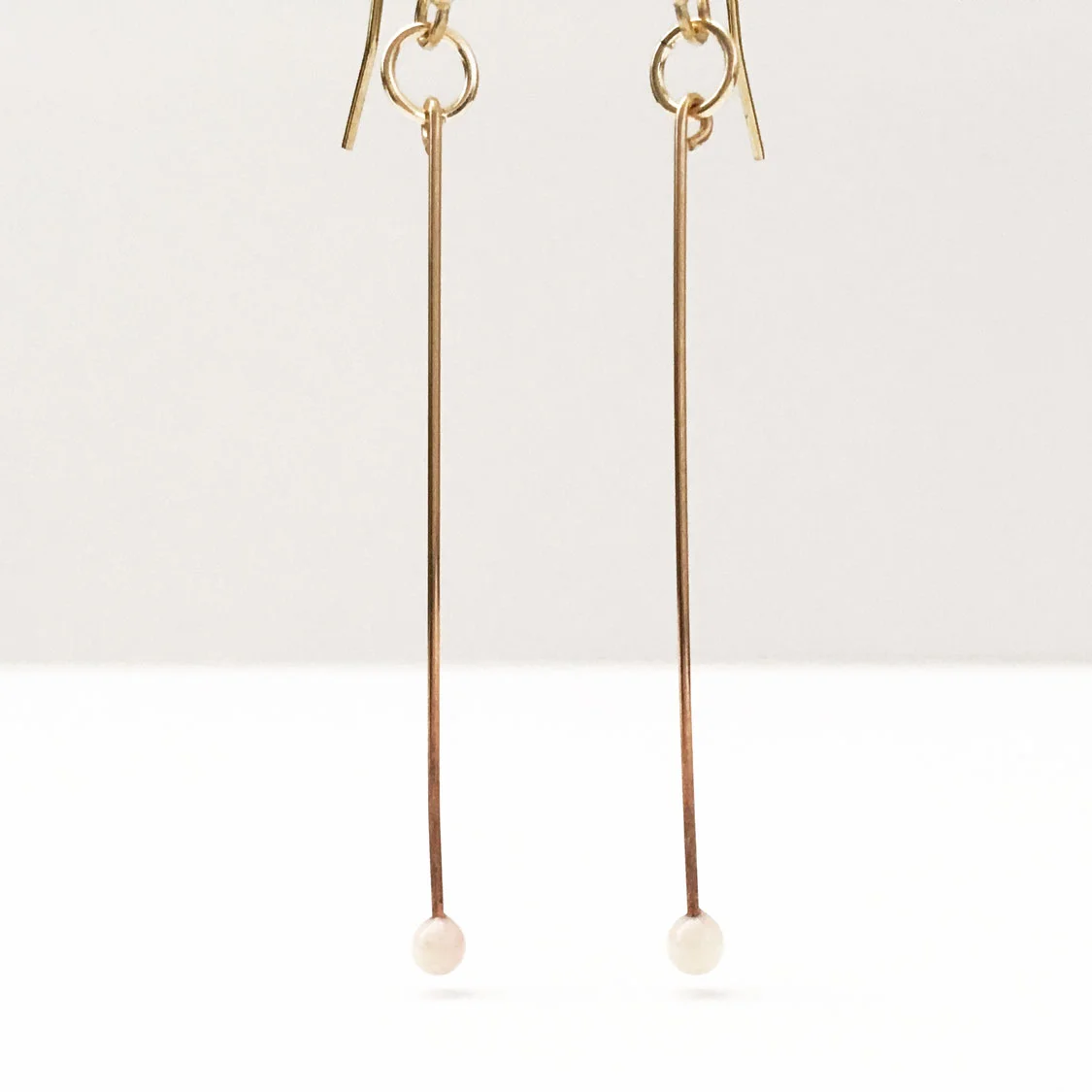 droplet stem earring — verre modern