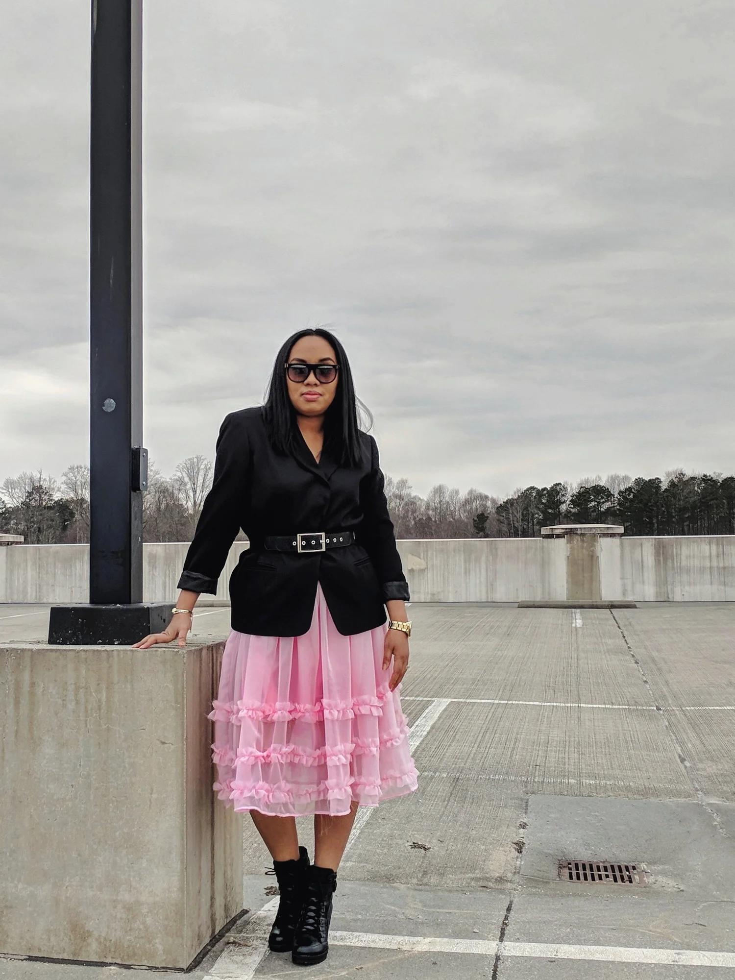 Pink Chiffon Skirt — Tabitha Sewer