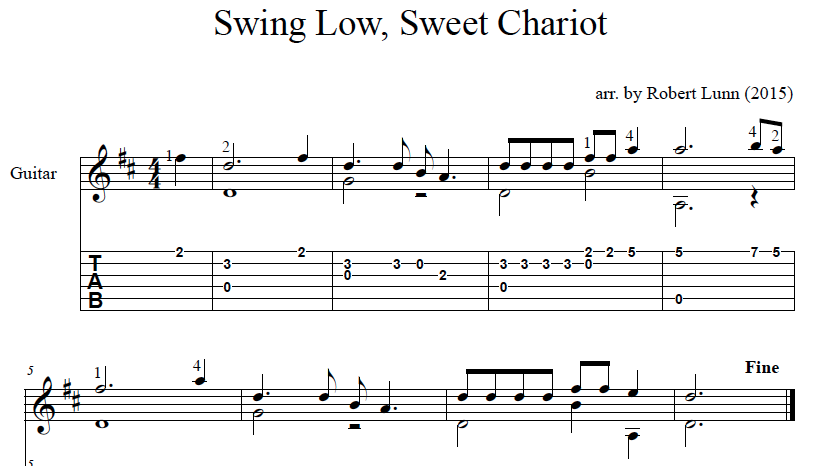 Chariot Guitar Chords