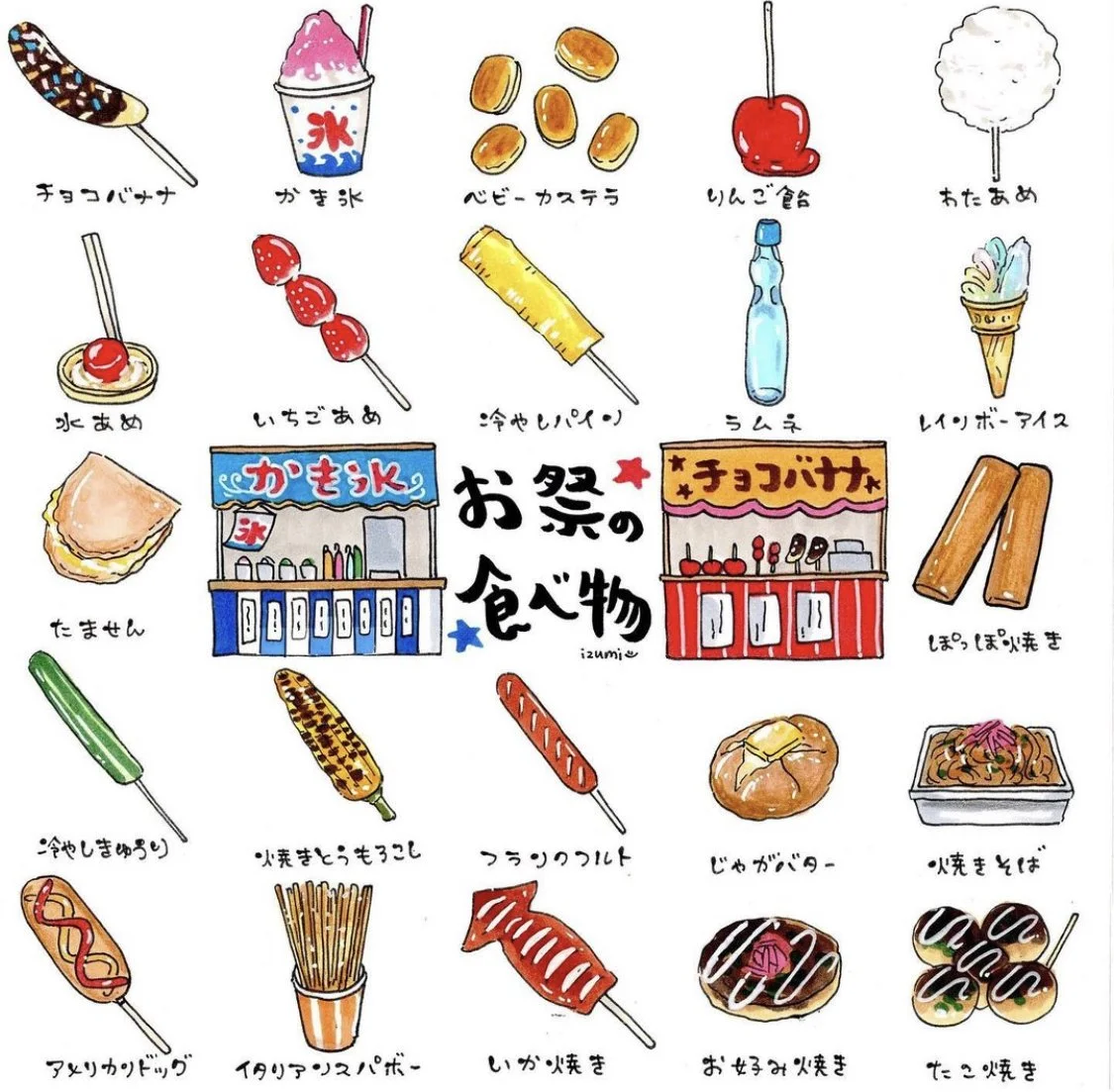 The Appetizing Food Encyclopedia of Japanese Illustrator Izumi — sabukaru