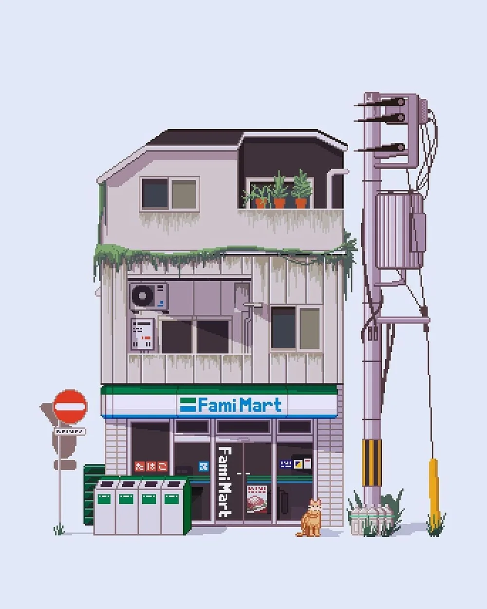 Konbini Pixel Art By Nelson Wu — sabukaru