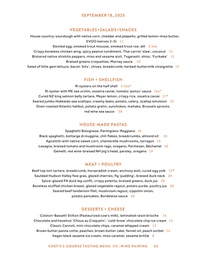 Menu — Persimmon