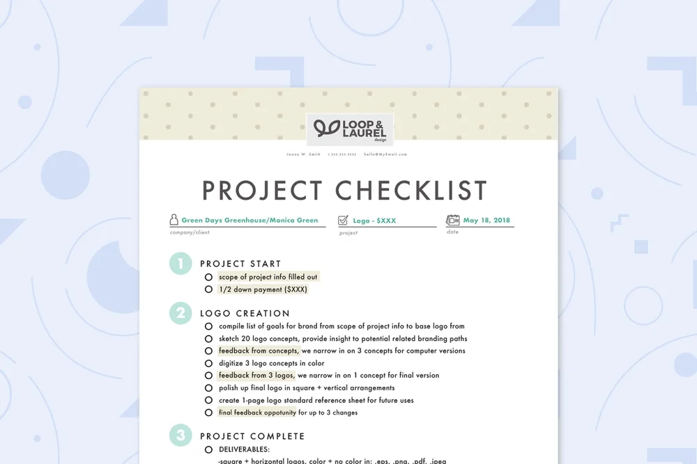 Construction Checklist Template Your Home Project Planning Checklist