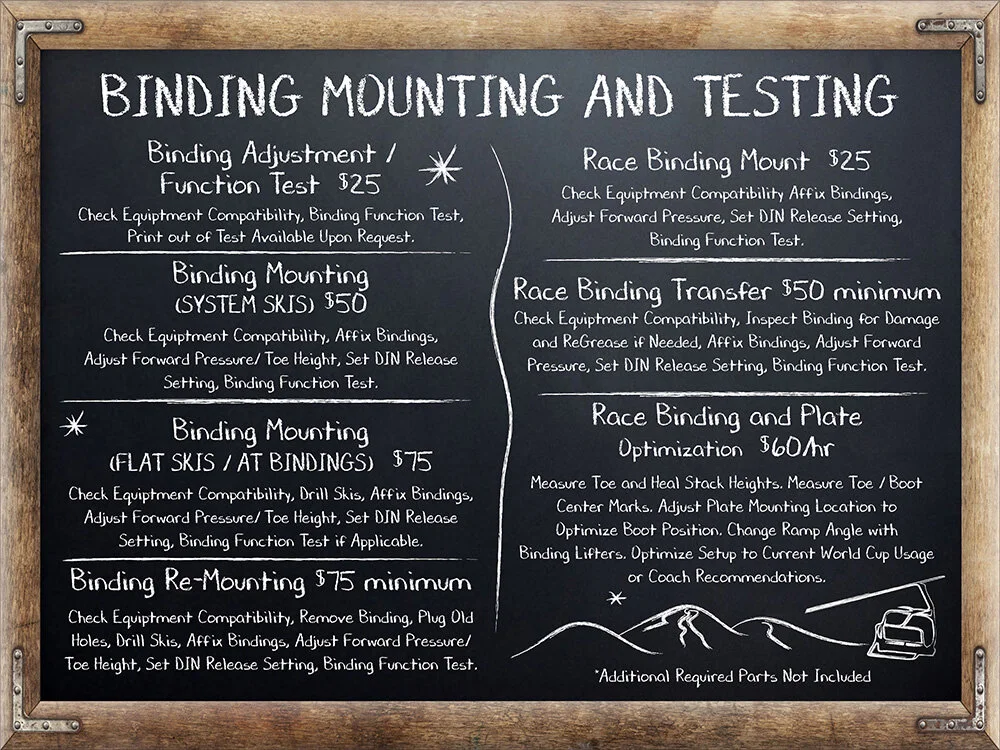 Binding Mounting and Testing — Rodgers Ski & Sport