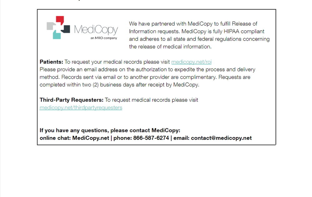 Medical Records — PainStop Spine (& Detox) Clinic — Pain & Addiction ...