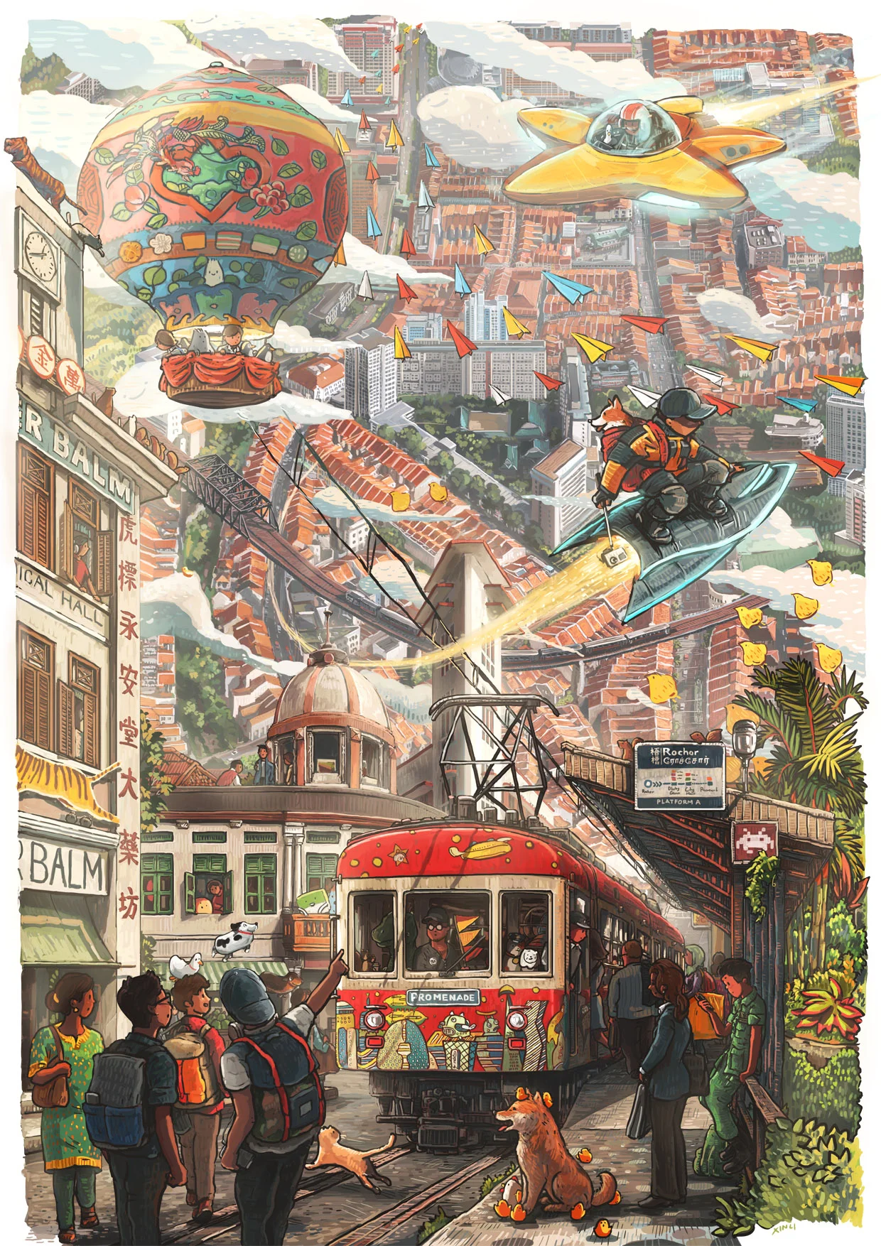 Illustrations of Singapore — LEE XIN LI