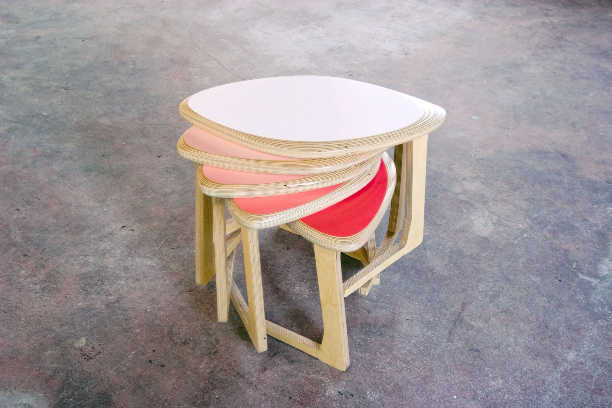 Petal Stacking Stools — Associated Fabrication