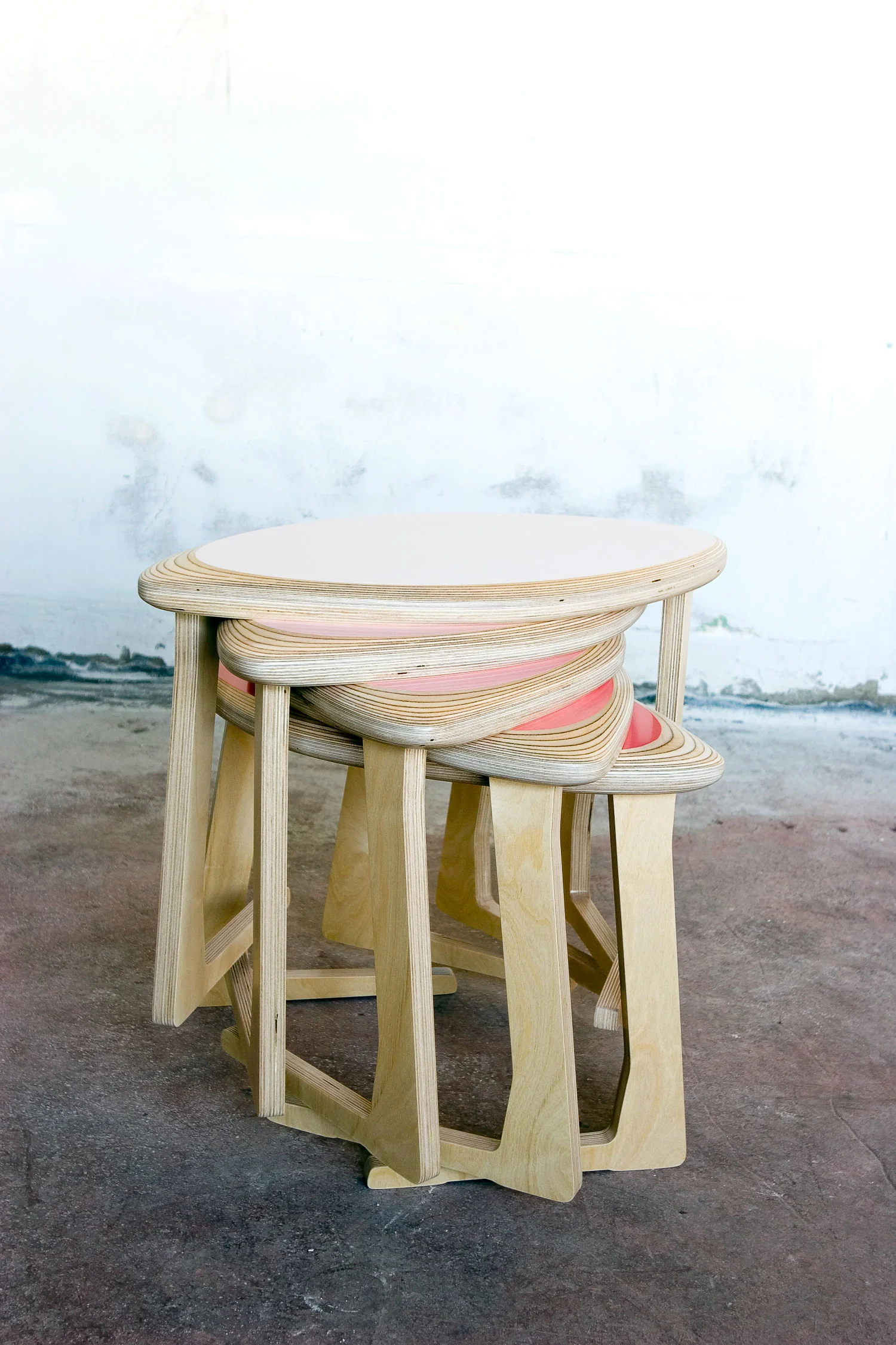 Petal Stacking Stools — Associated Fabrication