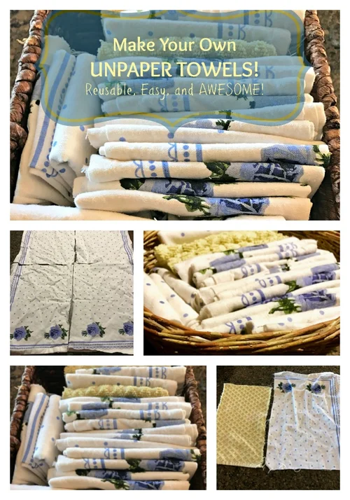 How to Make EASY Unpaper Towels---Reusable Cloth "Paper" Towels — All ...