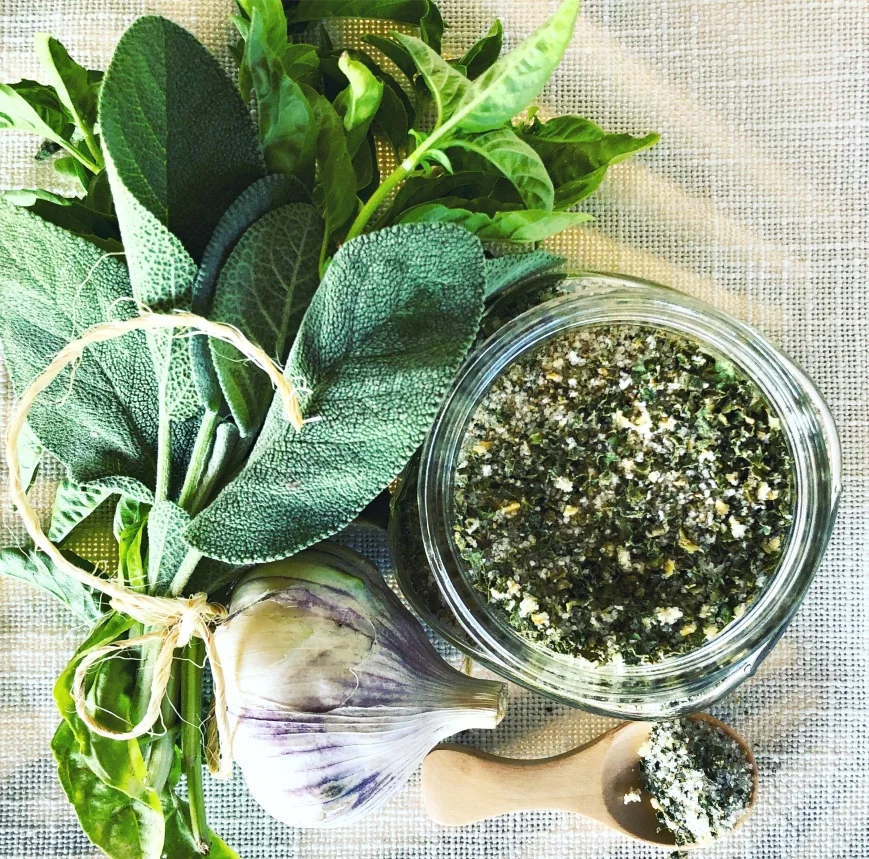 How to Preserve Herbs in Salt Two Ways, Featuring Basil Infused Salt ...