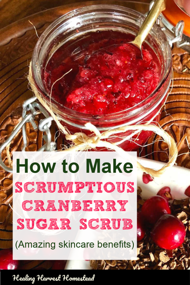 How to Make a Cranberry Spice Sugar Scrub---Brighten Up Your Skin This ...
