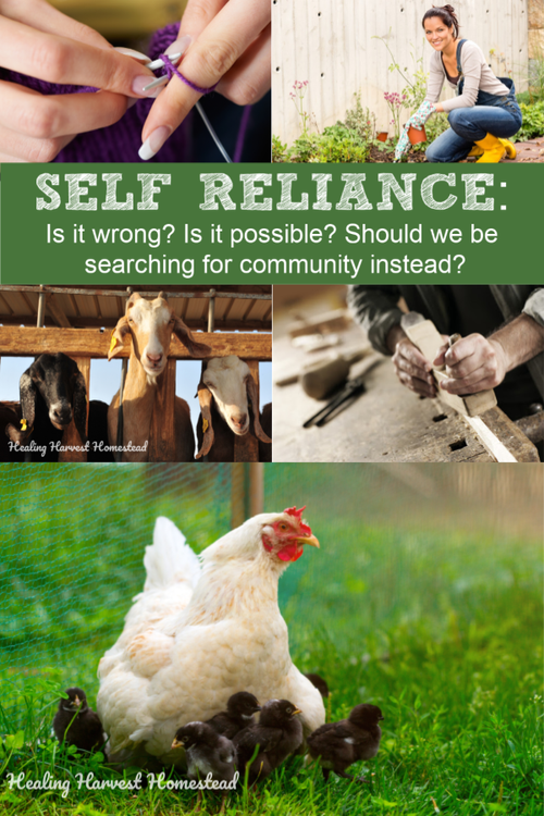 Thoughts on Self-Reliance: Is it Wrong? — All Posts Healing Harvest ...