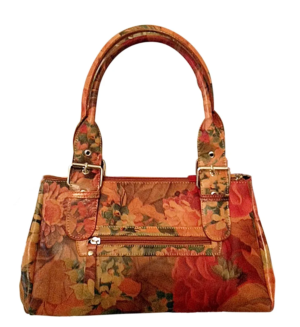 Floral Leather Bags — Pieces Of Argentina