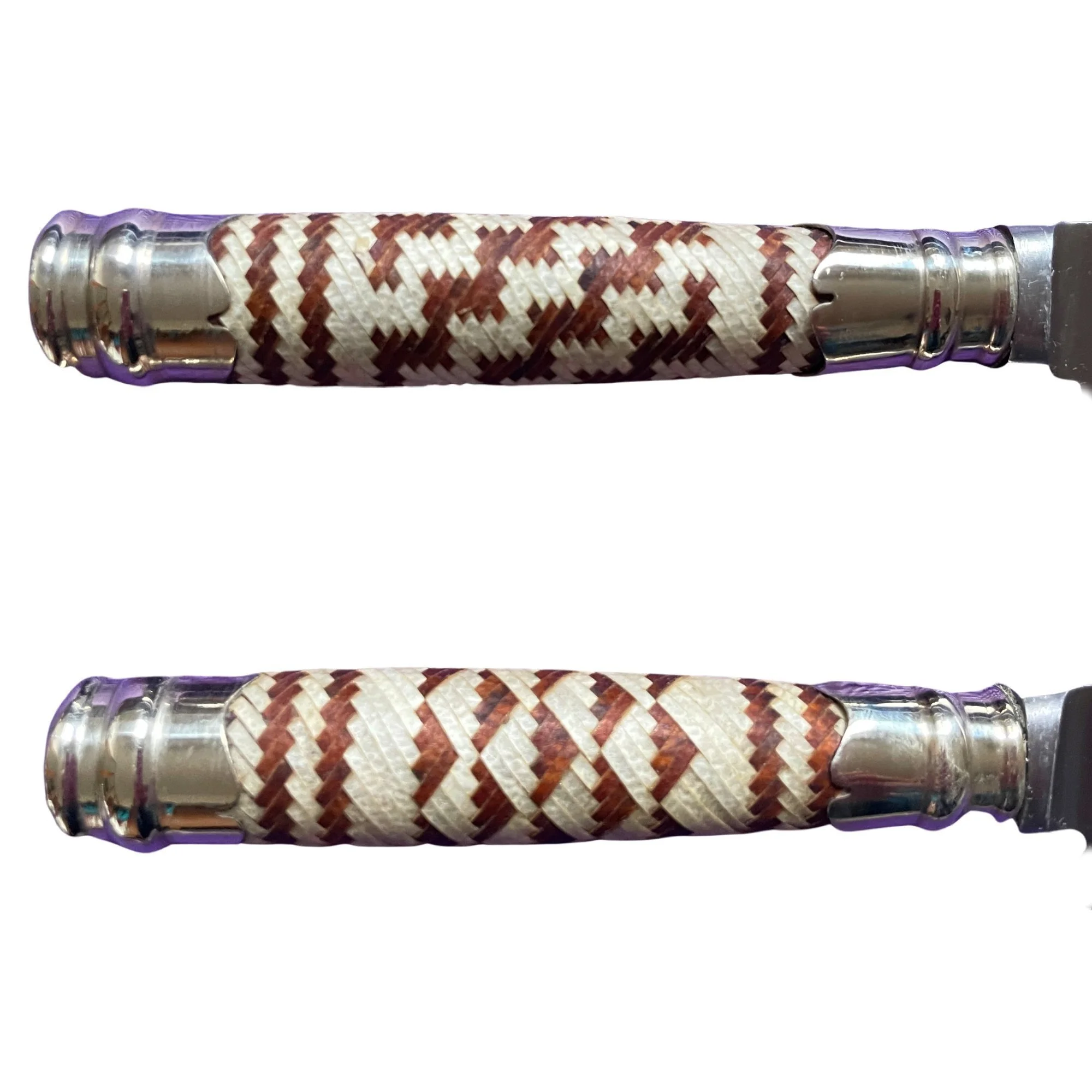 Argentinian Gaucho Fixed Blade Knife - Hand Braided Rawhide Leather ...