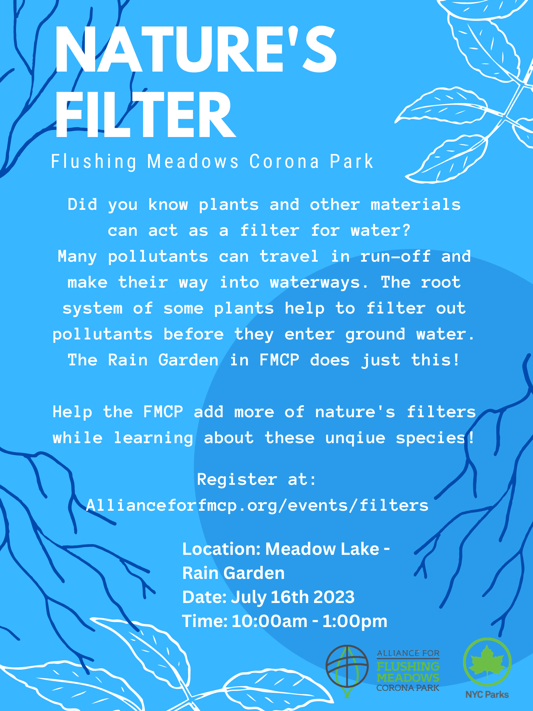 Volunteer Opportunity: Nature's Filter (RESCHEDULED) — Alliance for ...