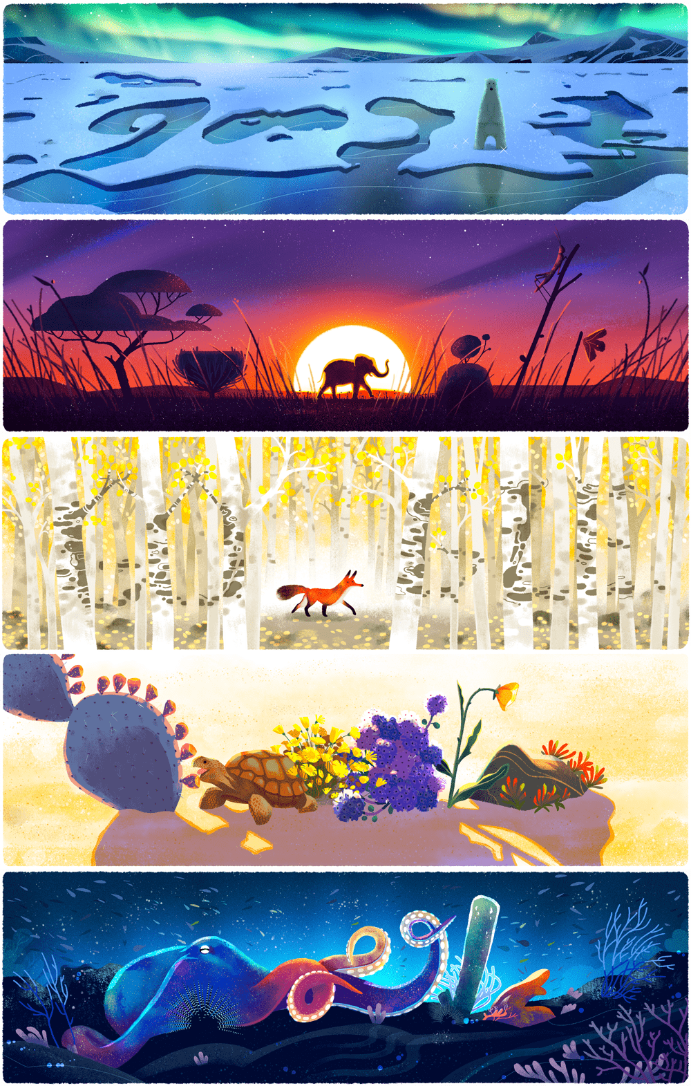 Google Doodles — Sophie Diao