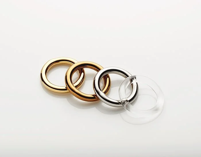 minimalist glass bangle and ring design by christian metzner ...