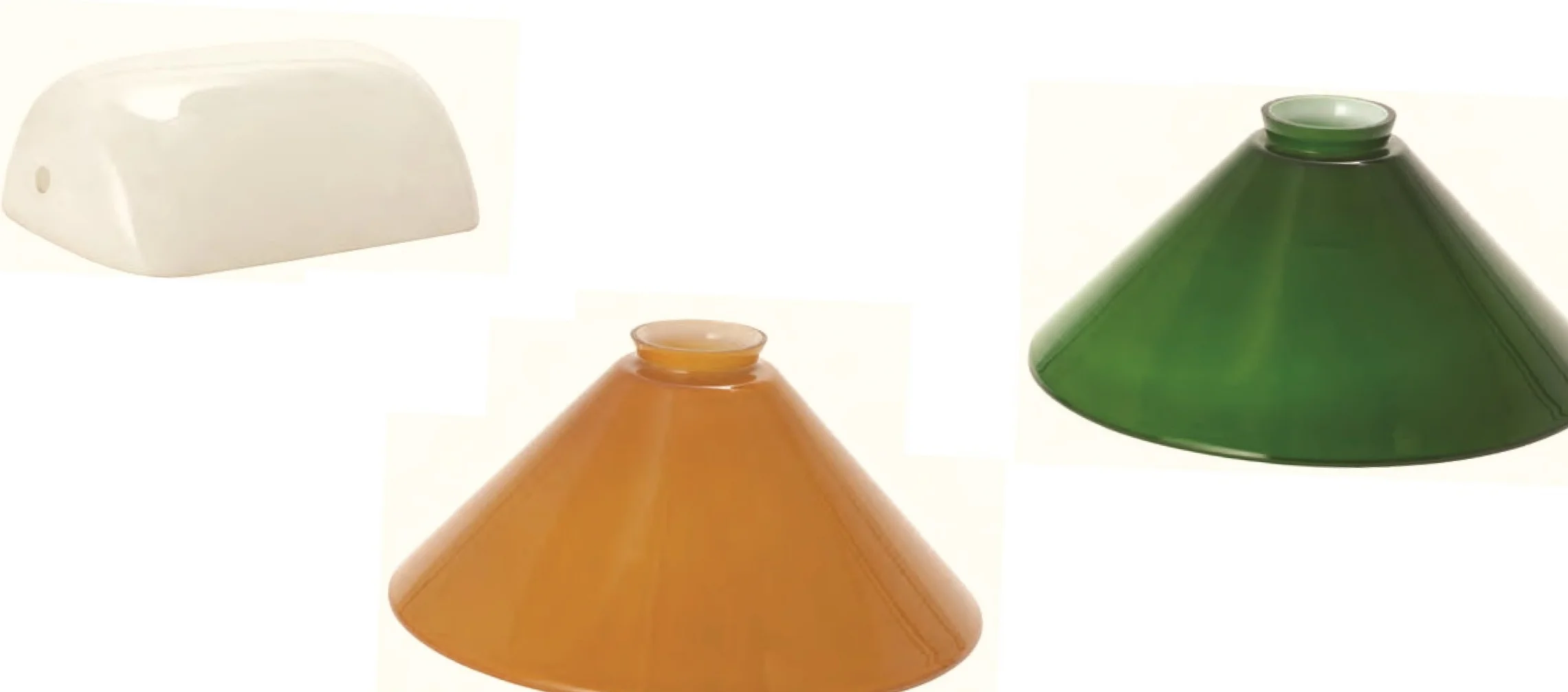Bankers Lamp Glass & Cased Glass Shades - The Lighting Guy Ontario