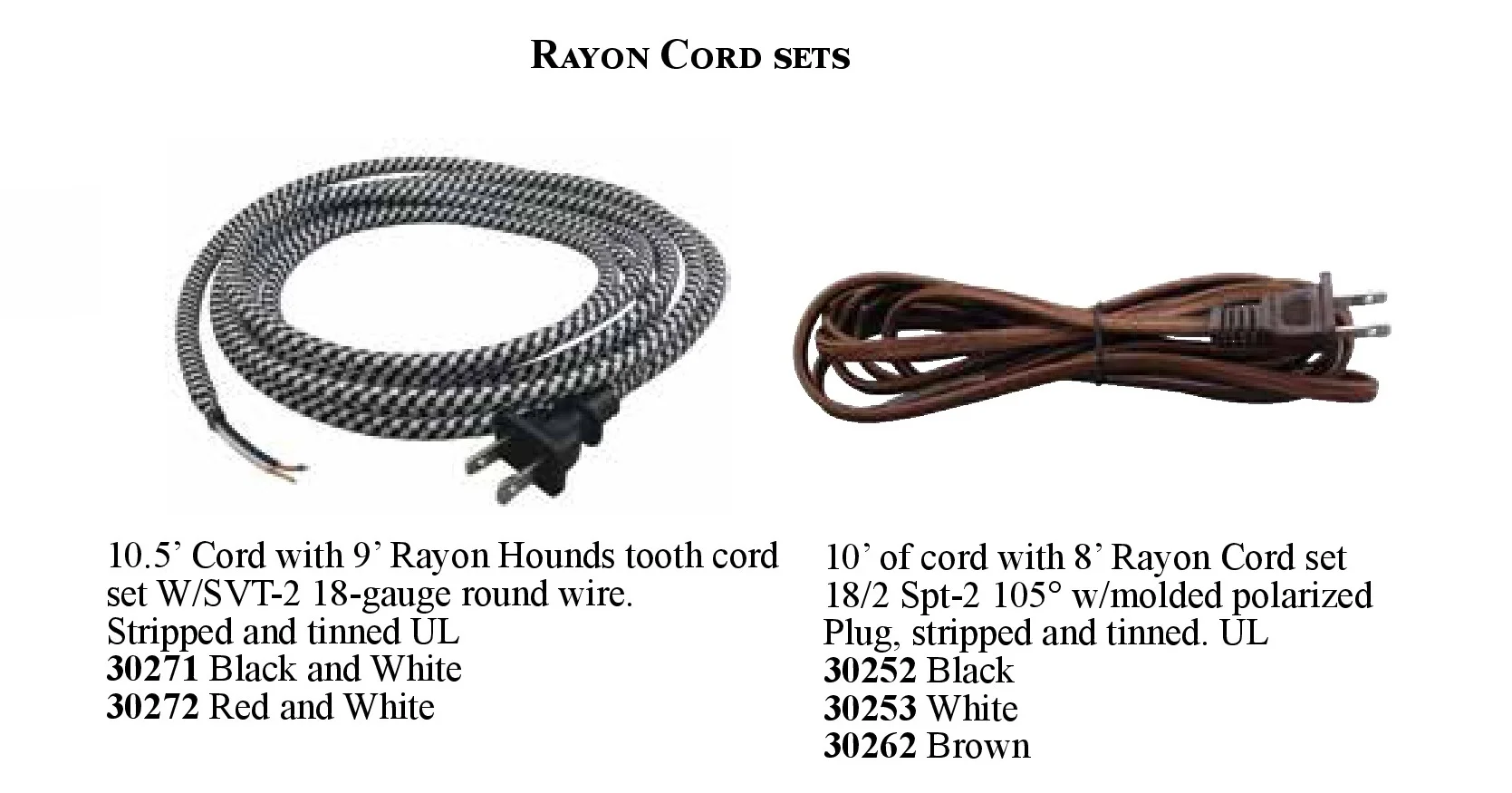 Fabric Cloth Lamp Wire - The Lighting Guy Ontario