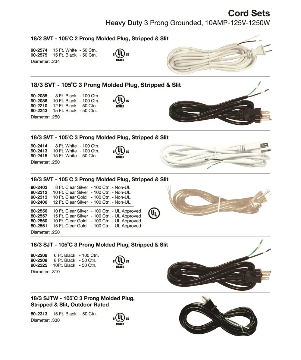 SVT Lamp Wire - The Lighting Guy Ontario