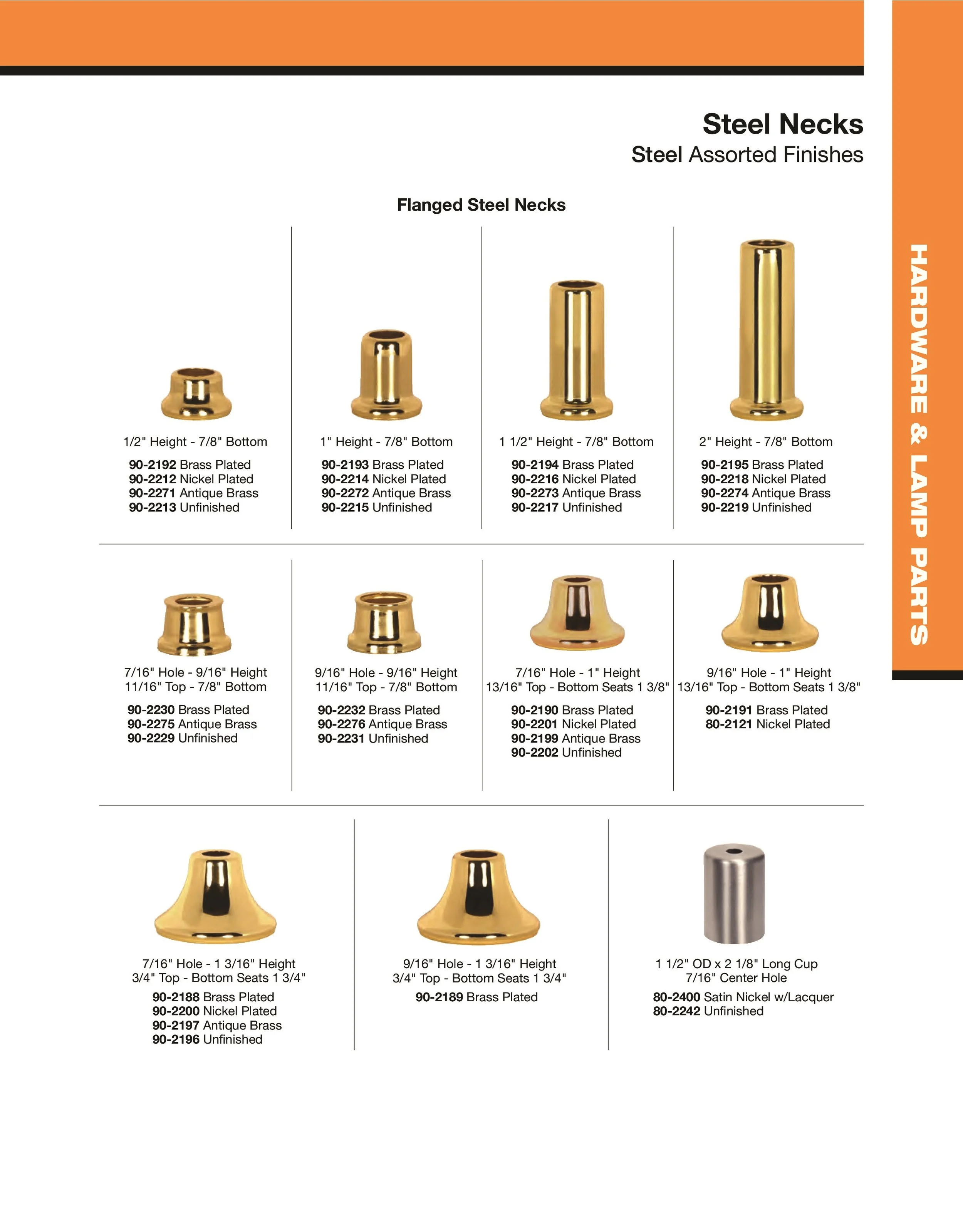 Lamp Necks / Spacers / Spindles - The Lighting Guy Ontario