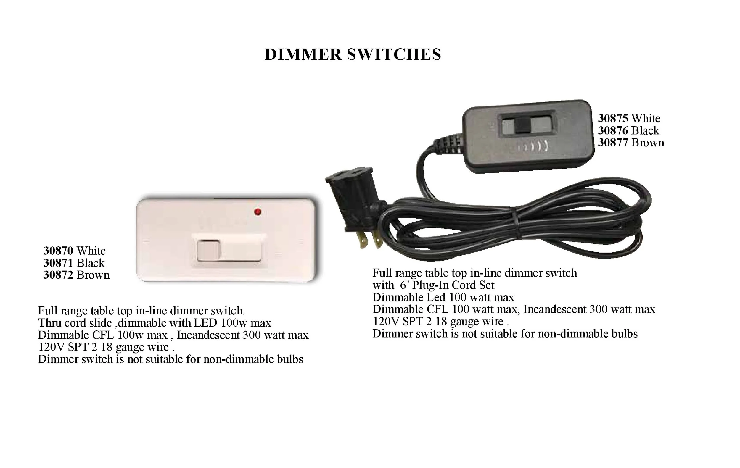 Lamp Dimmer - The Lighting Guy Ontario