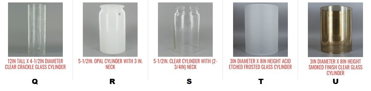 Glass Cylinder Shades