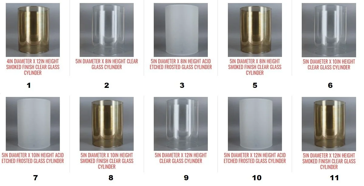 Glass Cylinder Shades