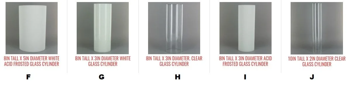 Glass Cylinder Shades