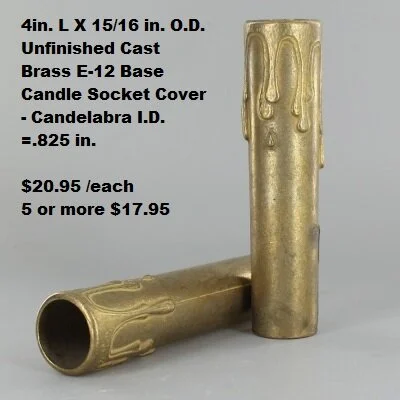 Chandelier Candle Sleeves - The Lighting Guy Ontario