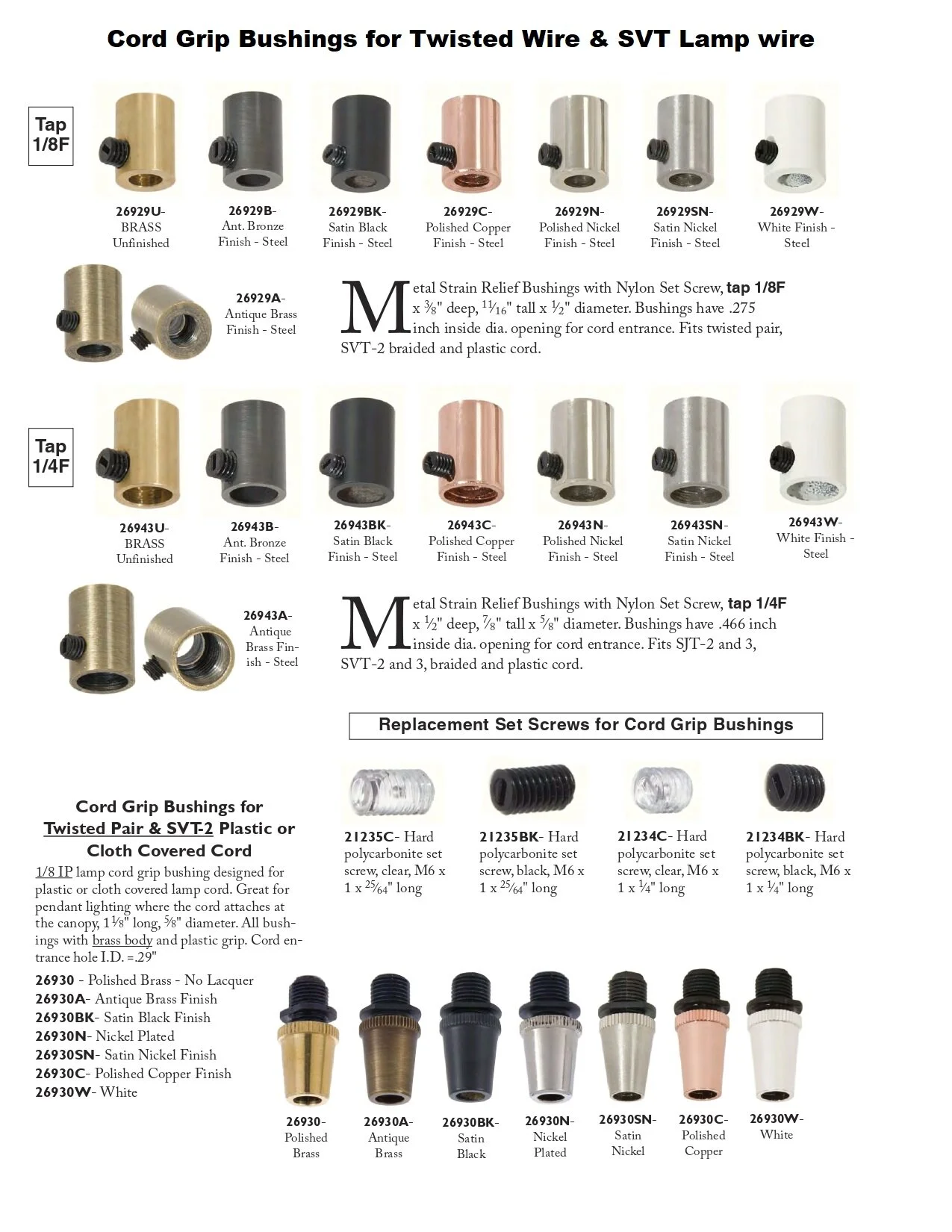 Strain Reliefs and Cord Grips - The Lighting Guy Ontario