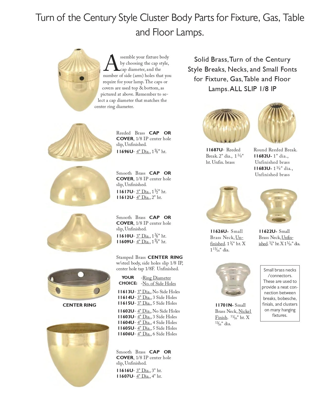 Chandelier Fixture Body Centres