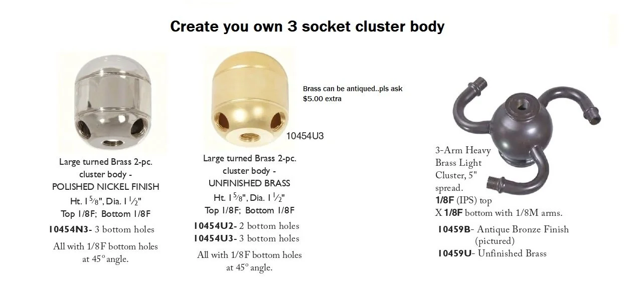 FIXTURE CLUSTER BODIES - The Lighting Guy Ontario