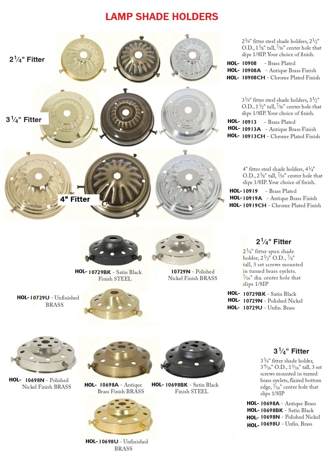 Lamp Glass Holders - The Lighting Guy Ontario
