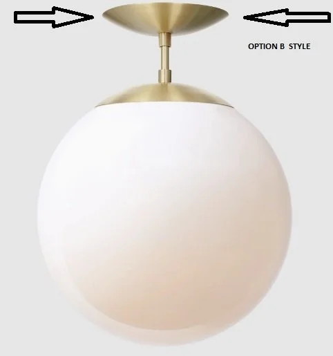 Brushed Brass Ball Ceiling Light - The Lighting Guy Ontario
