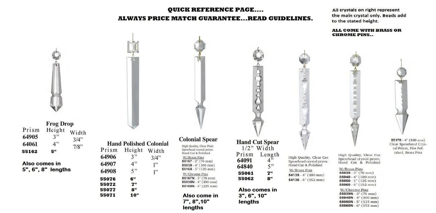 Chandelier Crystal Parts - The Lighting Guy Ontario