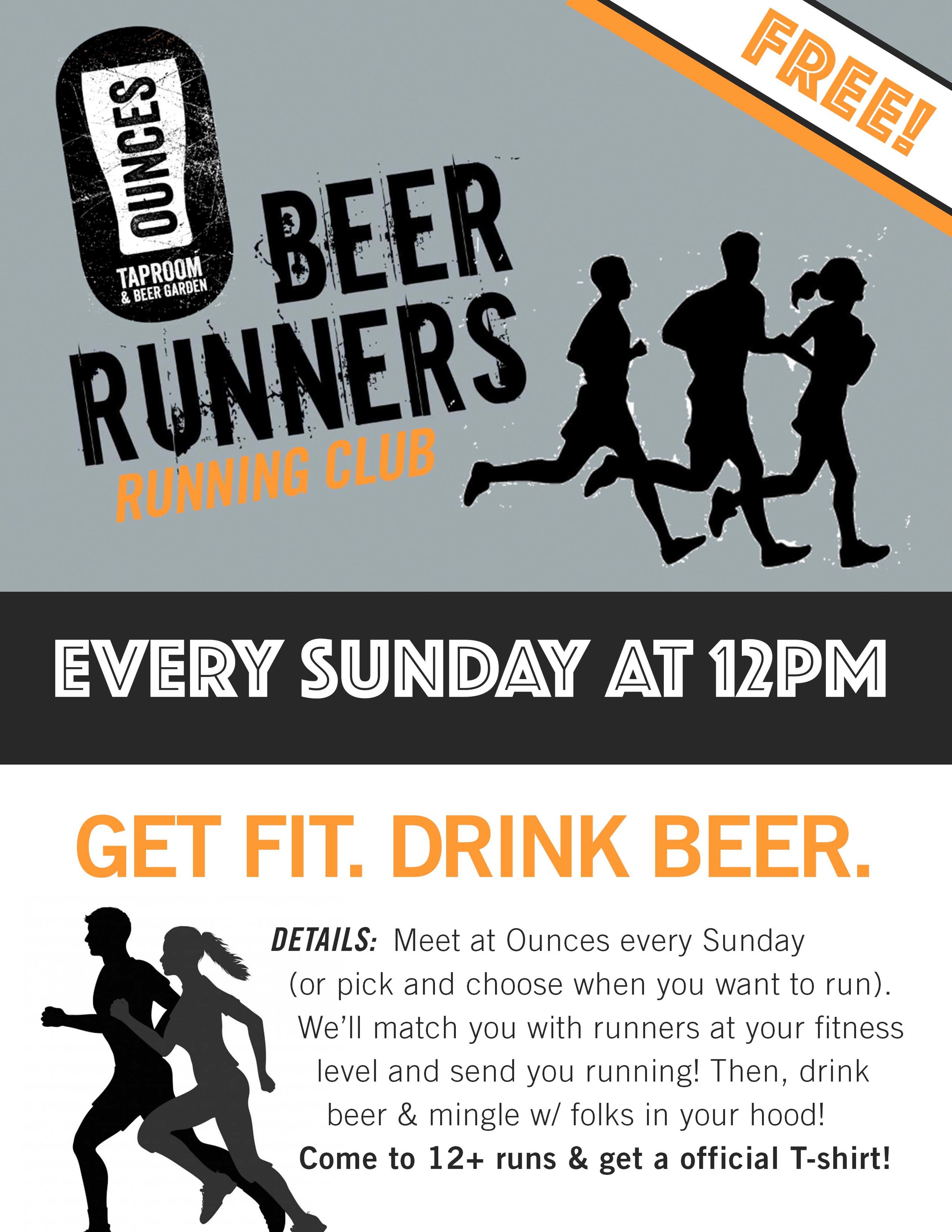 Sunday Run Club — Ounces Taproom & Beer Garden